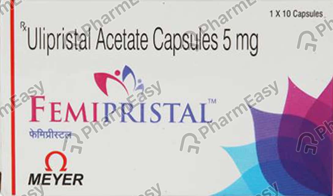 Buy Femipristal 5 MG Capsule (10) Online & Save Up to 24% at PharmEasy