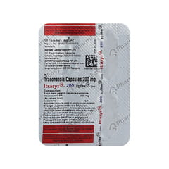 Itrasys 200 MG Capsule (4) - Uses, Side Effects, Dosage, Composition ...