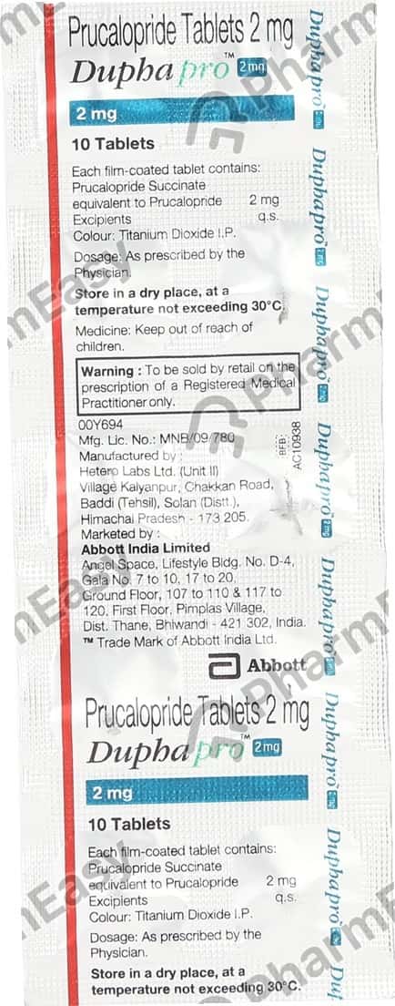Duphapro 2 MG Tablet (10): Uses, Side Effects, Price & Dosage | PharmEasy
