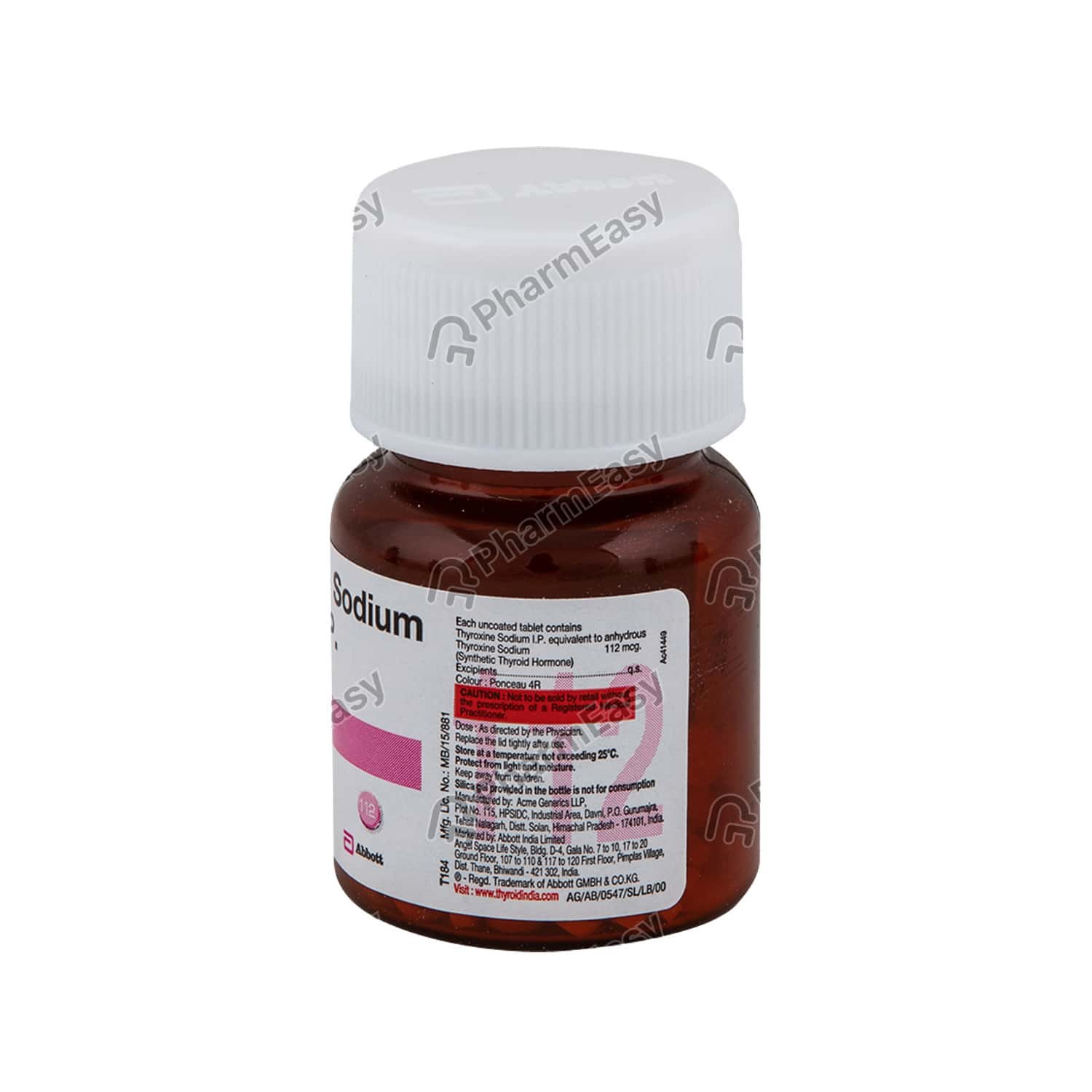 Buy Thyronorm 112 MCG Tablet (120) Online at Flat 18% OFF* | PharmEasy