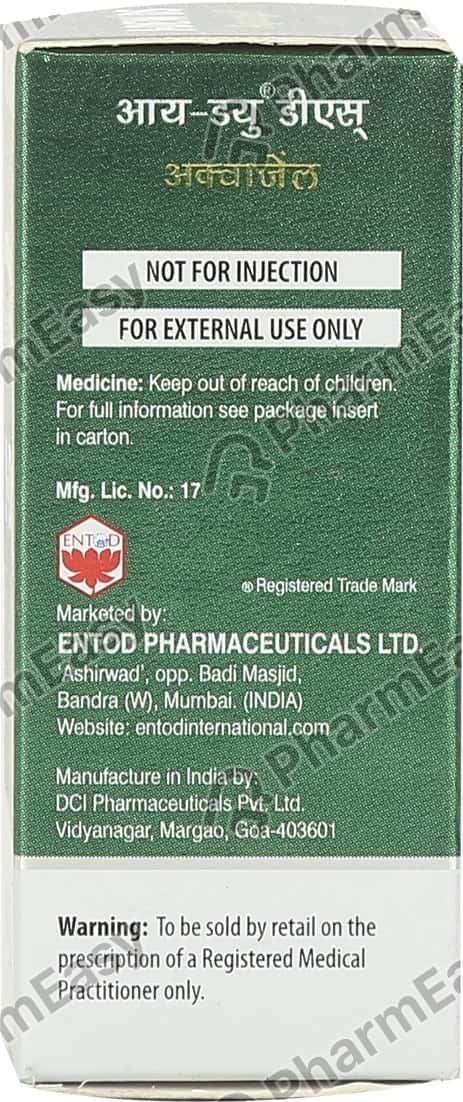 I Dew Ds 1 %W/V Eye Drop (10): Uses, Side Effects, Price & Dosage ...