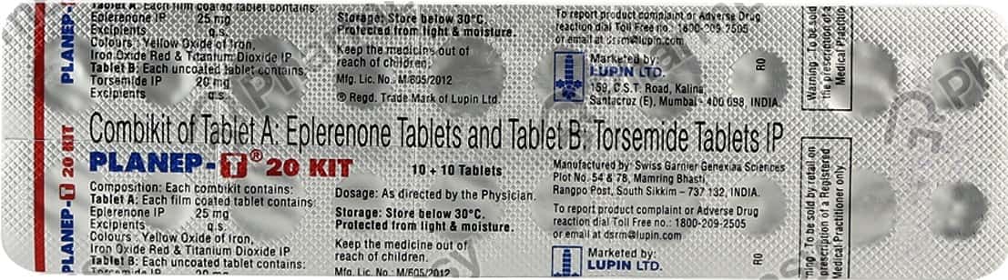 Buy Planep T 20 Kit 25mg Strip Of 20 Tablets Online at Flat 15% OFF ...