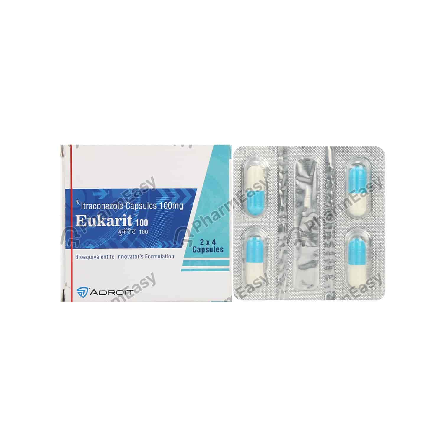 Buy Eukarit 100mg Strip Of 4 Capsules Online at Flat 18% OFF* | PharmEasy