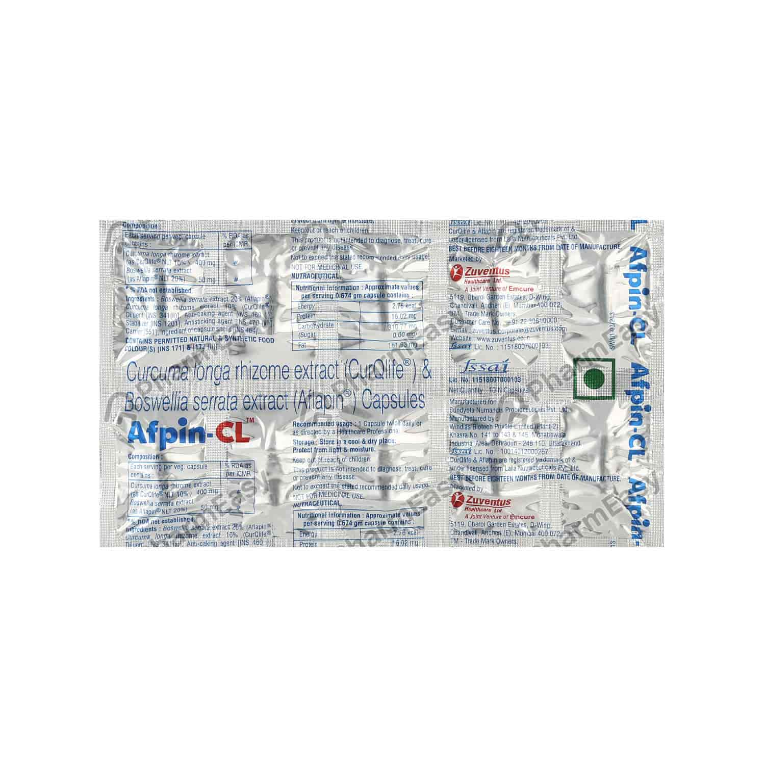 Buy Afpin Cl Cap 10'S Online at flat 15% off | PharmEasy