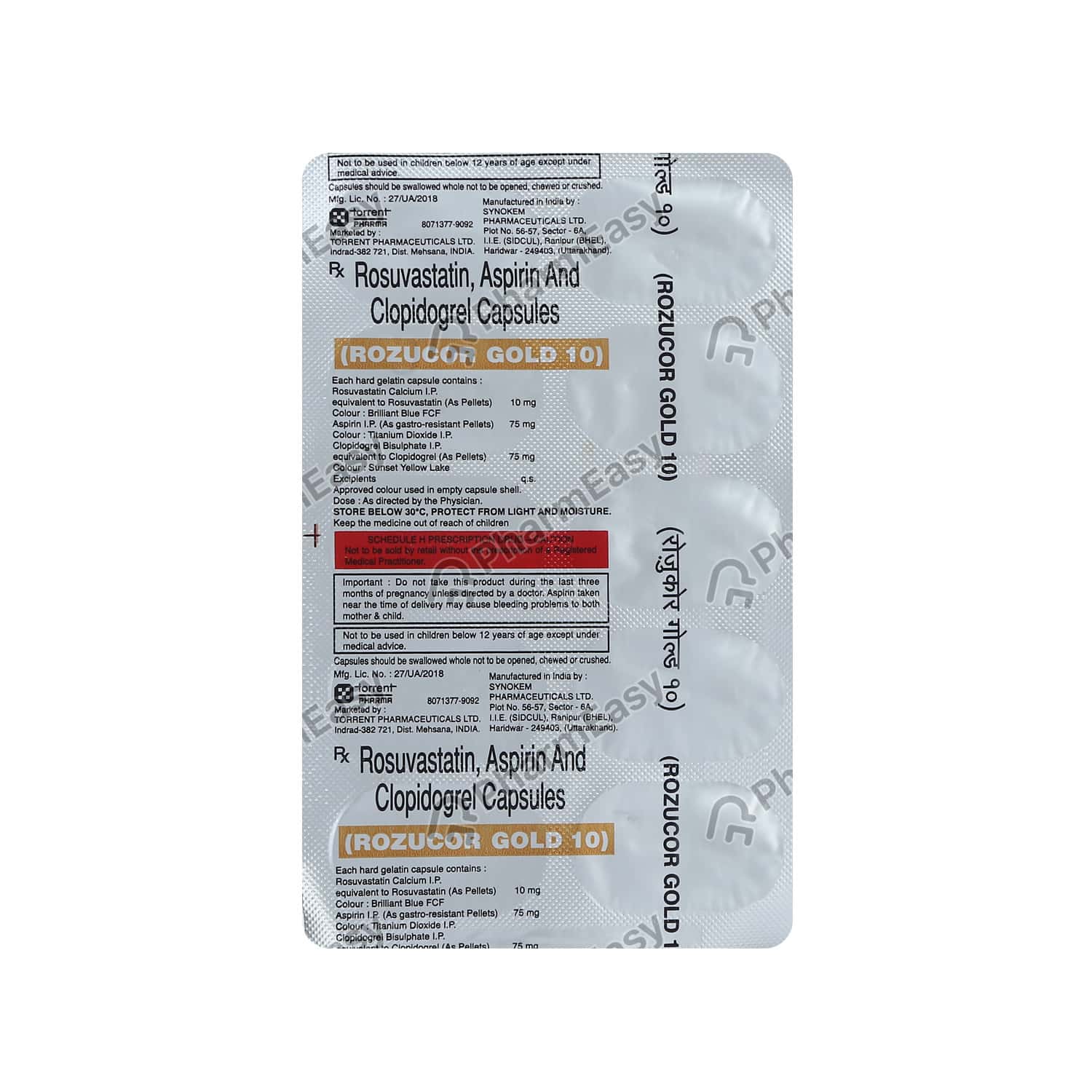 Buy Rozucor Gold 10mg Strip Of 10 Capsules Online at Flat 18% OFF ...