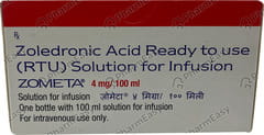 Zometa 4 MG Solution For Infusion (100): Uses, Side Effects, Price ...