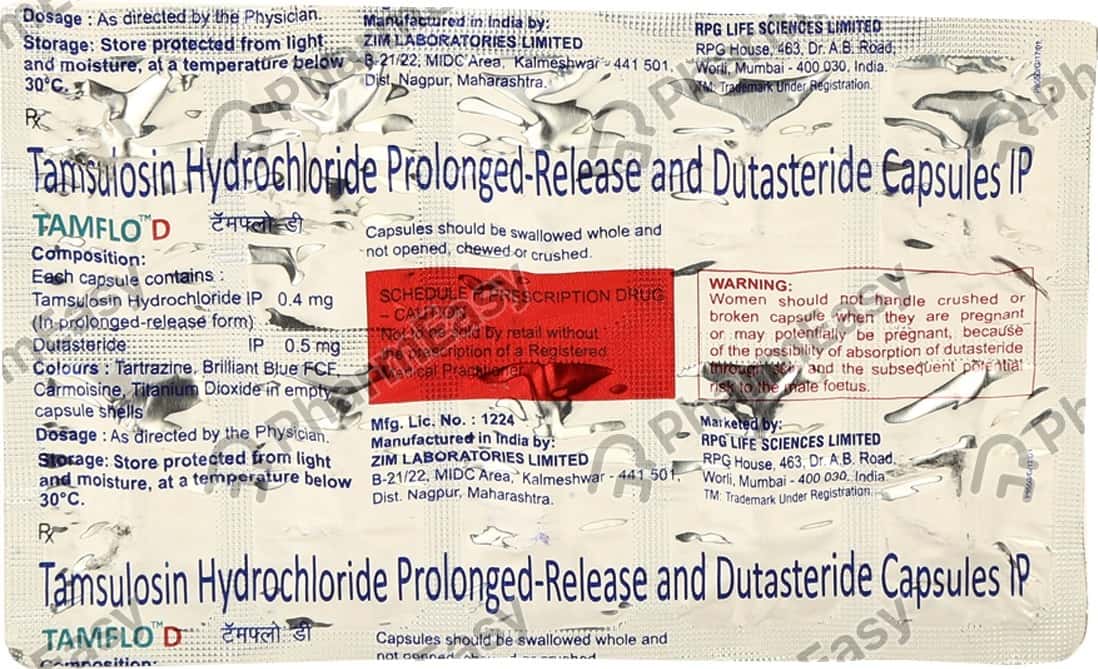 Tamflo D Strip Of 10 Capsules: Uses, Side Effects, Price & Dosage ...