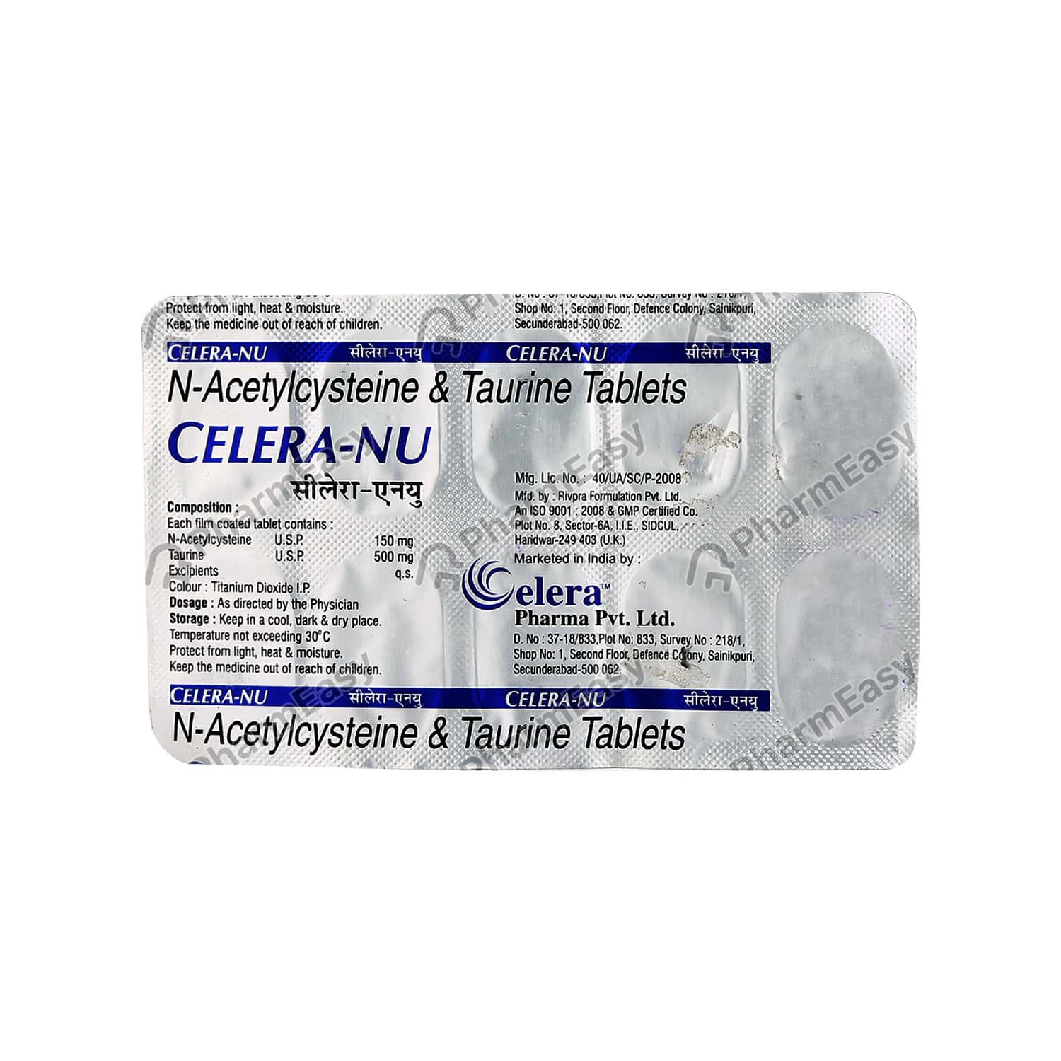 Buy Celera Nu Strip Of 10 Tablets Online at Flat 18% OFF* | PharmEasy