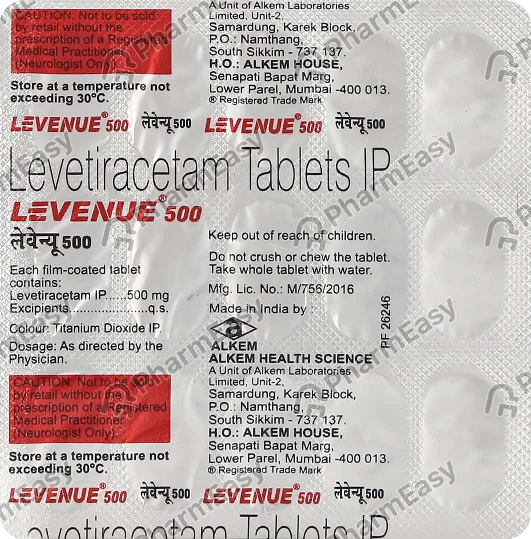 Levenue 500 MG Tablet (15): Uses, Side Effects, Price & Dosage | PharmEasy