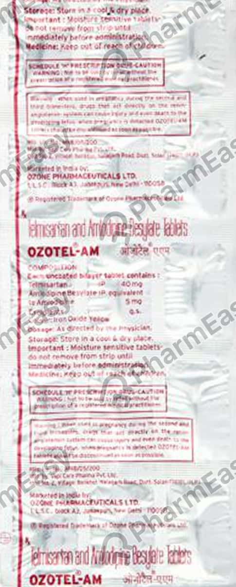 Ozotel Am Strip Of 15 Tablets: Uses, Side Effects, Price & Dosage ...