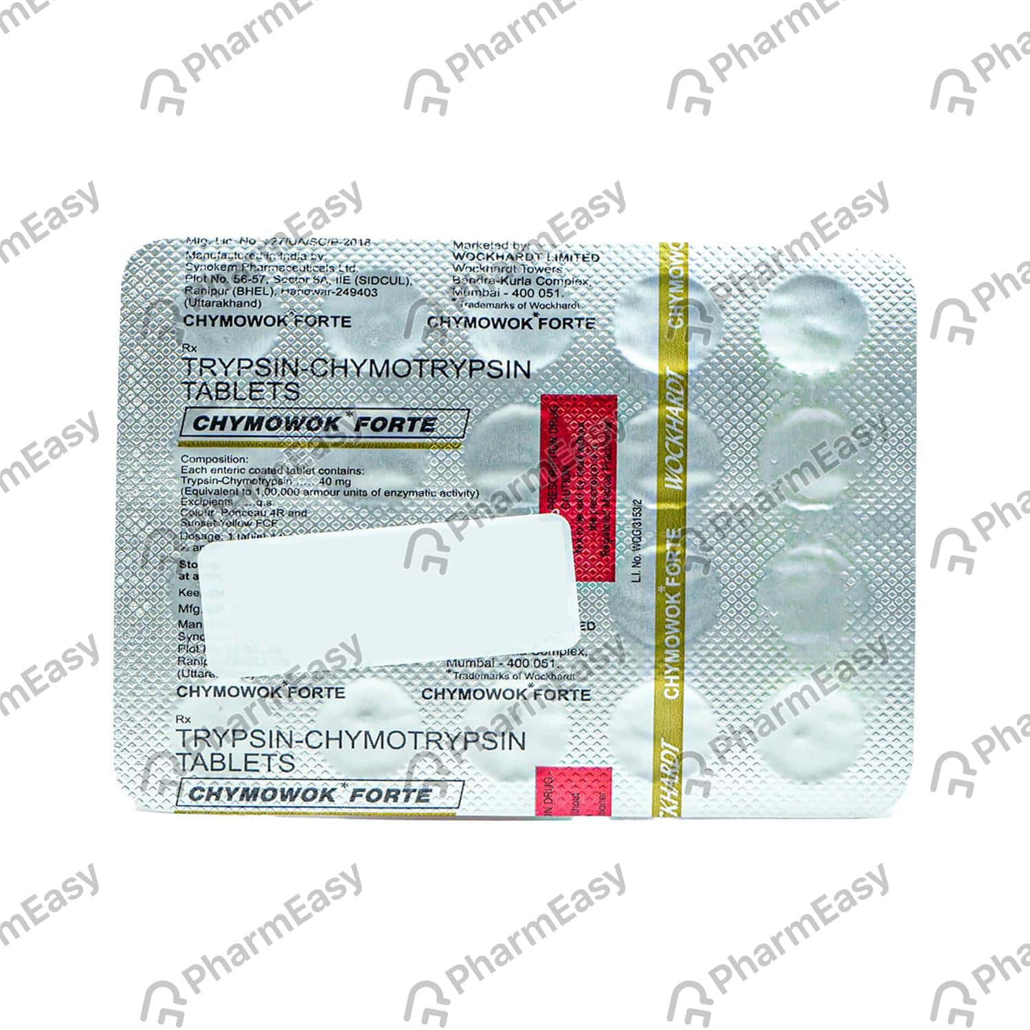 Chymowok Forte 40 MG Tablet (20): Uses, Side Effects, Price & Dosage ...