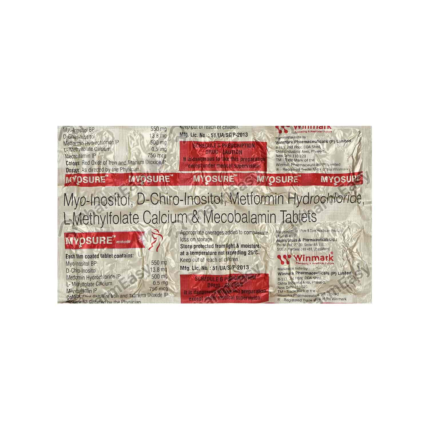 Buy Myosure Tab 10'S Online at Flat 18% OFF* | PharmEasy