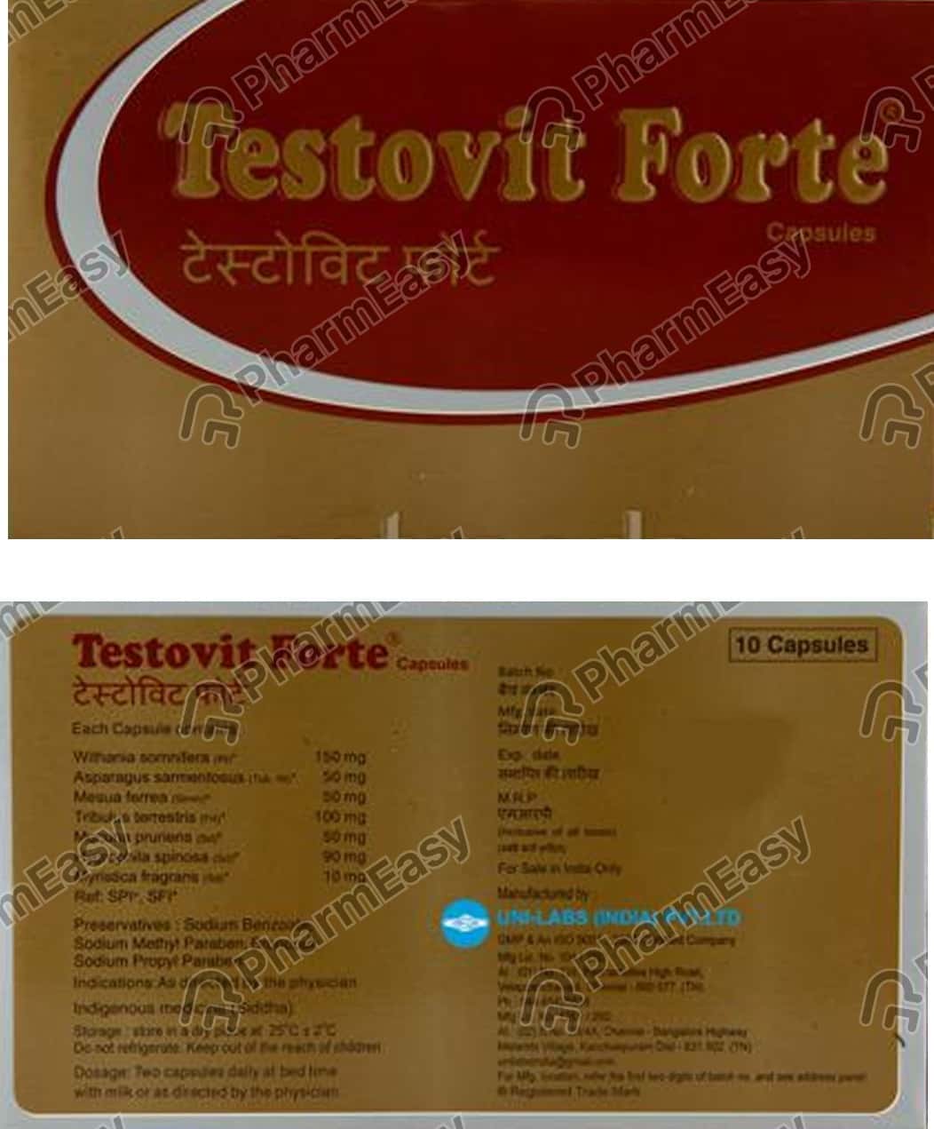 Buy TESTOVIT FORTE STRIP OF 10 CAPSULES Online & Get Upto 60% OFF at ...