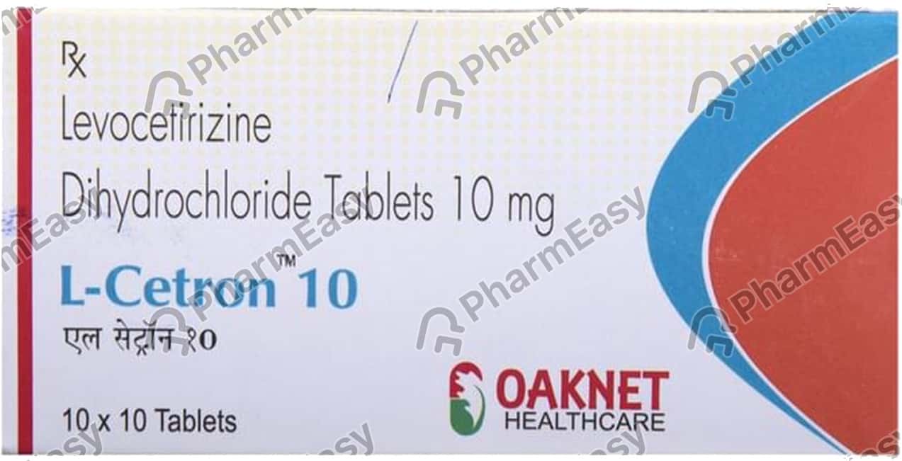 L Cetron 10 MG Tablet (10): Uses, Side Effects, Price & Dosage | PharmEasy