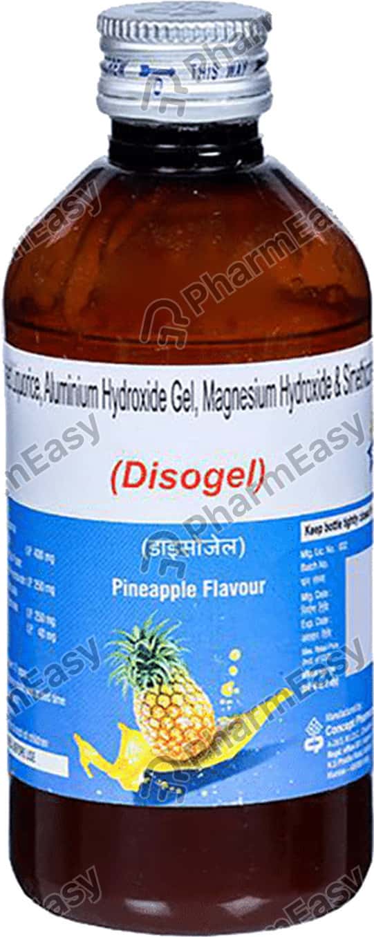 Buy Disogel Pineapple Flavour Bottle Of 175ml Suspension Online at Flat ...
