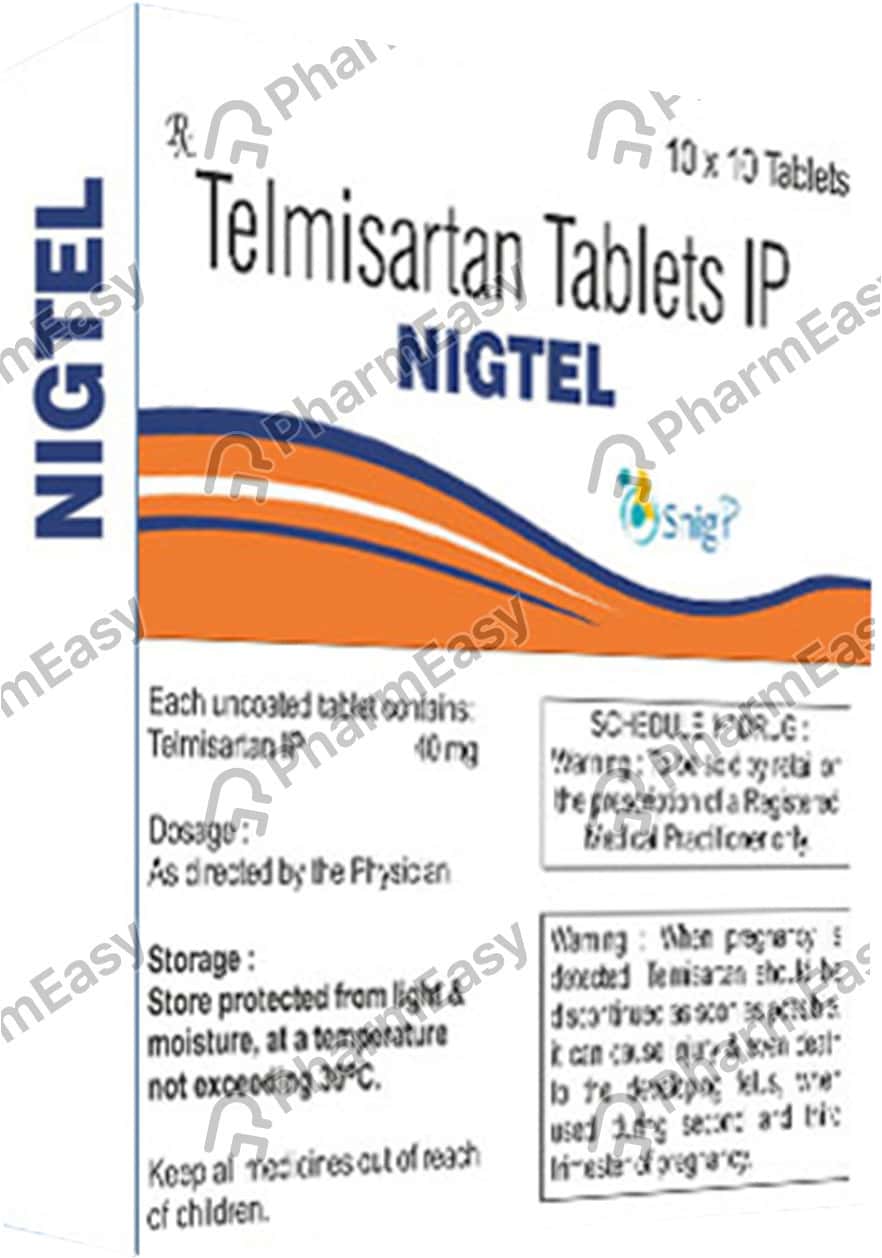 Nigtel 40 MG Tablet (10): Uses, Side Effects, Price & Dosage | PharmEasy