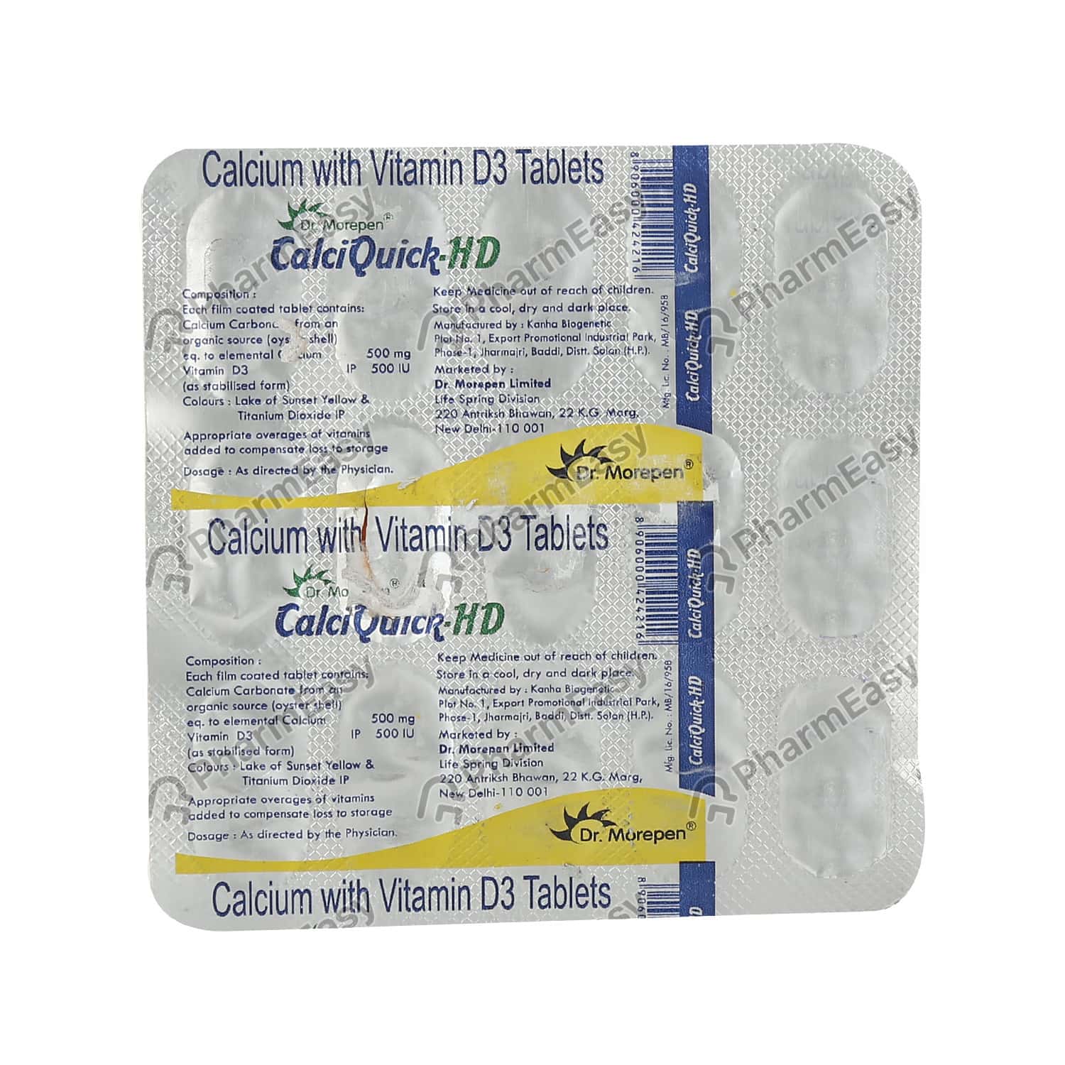 Calciquick Hd Tab 15'S - Uses, Side Effects, Dosage, Composition ...