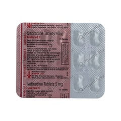 Ivabrad 5 MG Tablet (15) - Uses, Side Effects, Dosage, Composition ...