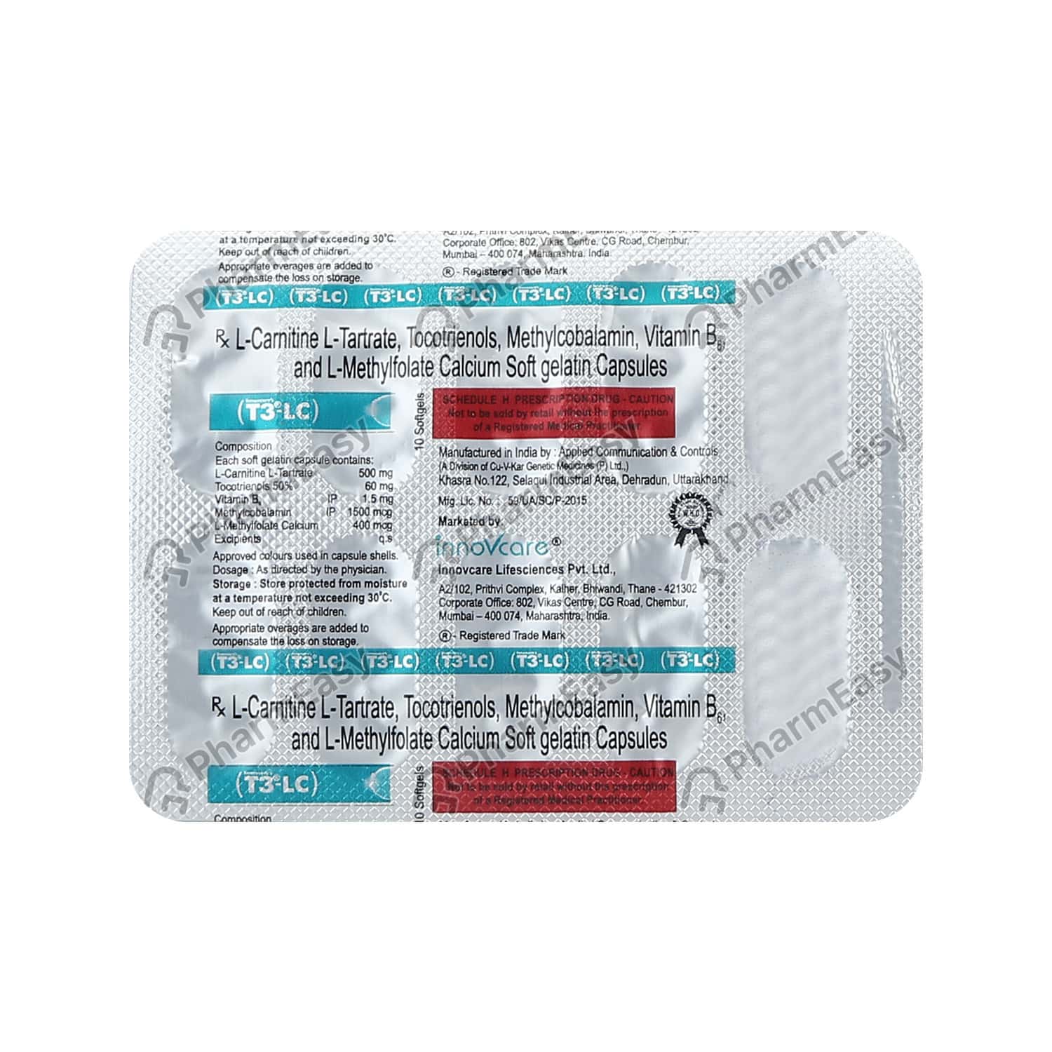 Buy T3 Lc Strip Of 10 Capsules Online at Flat 15% OFF | PharmEasy