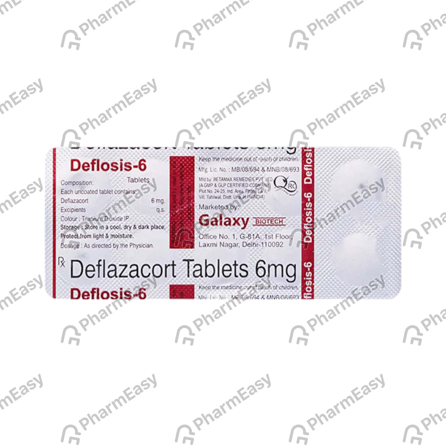 Deflosis 6 MG Tablet (10): Uses, Side Effects, Price & Dosage | PharmEasy