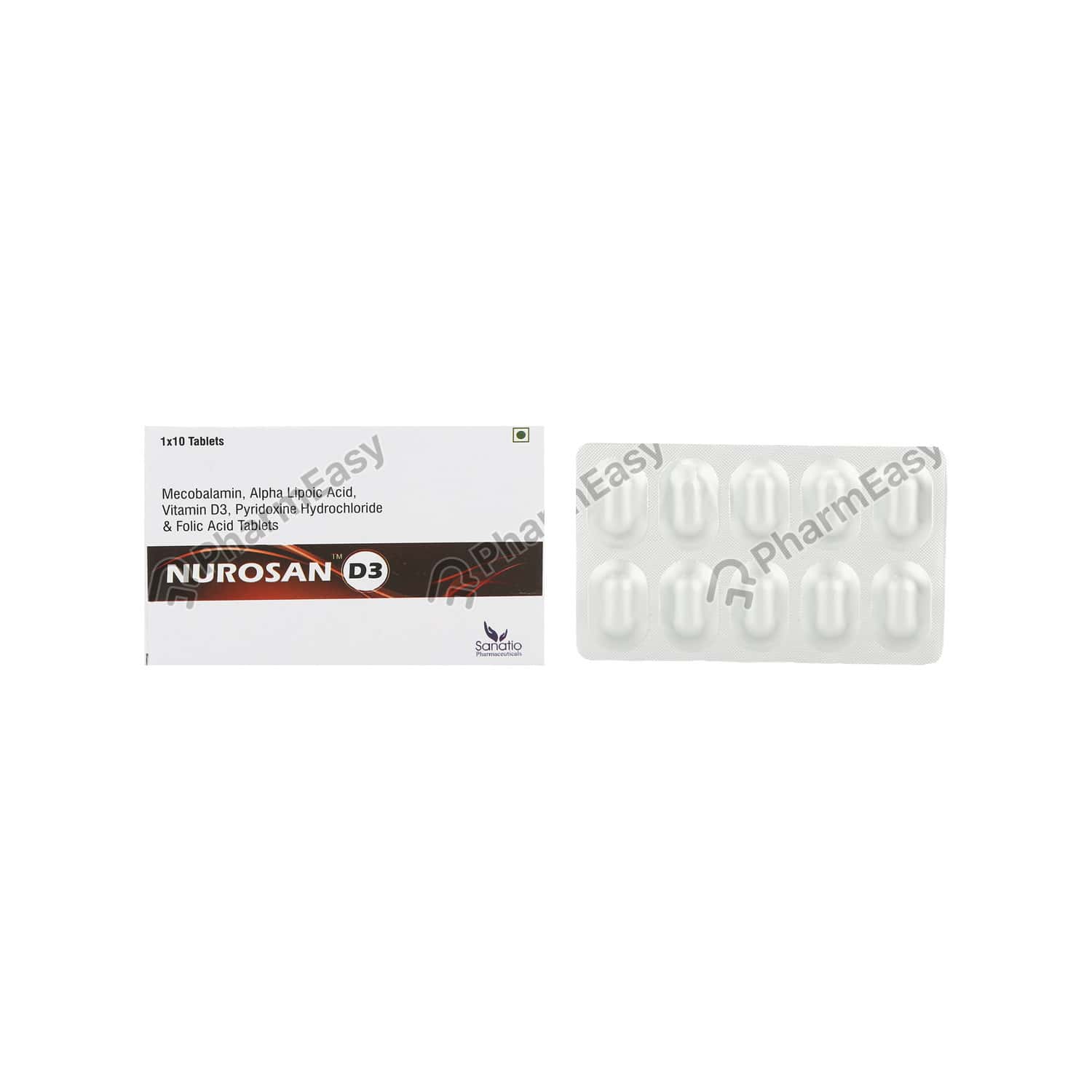 Buy Nurosan D3 Tablet (10) Online at Flat 18% OFF* | PharmEasy