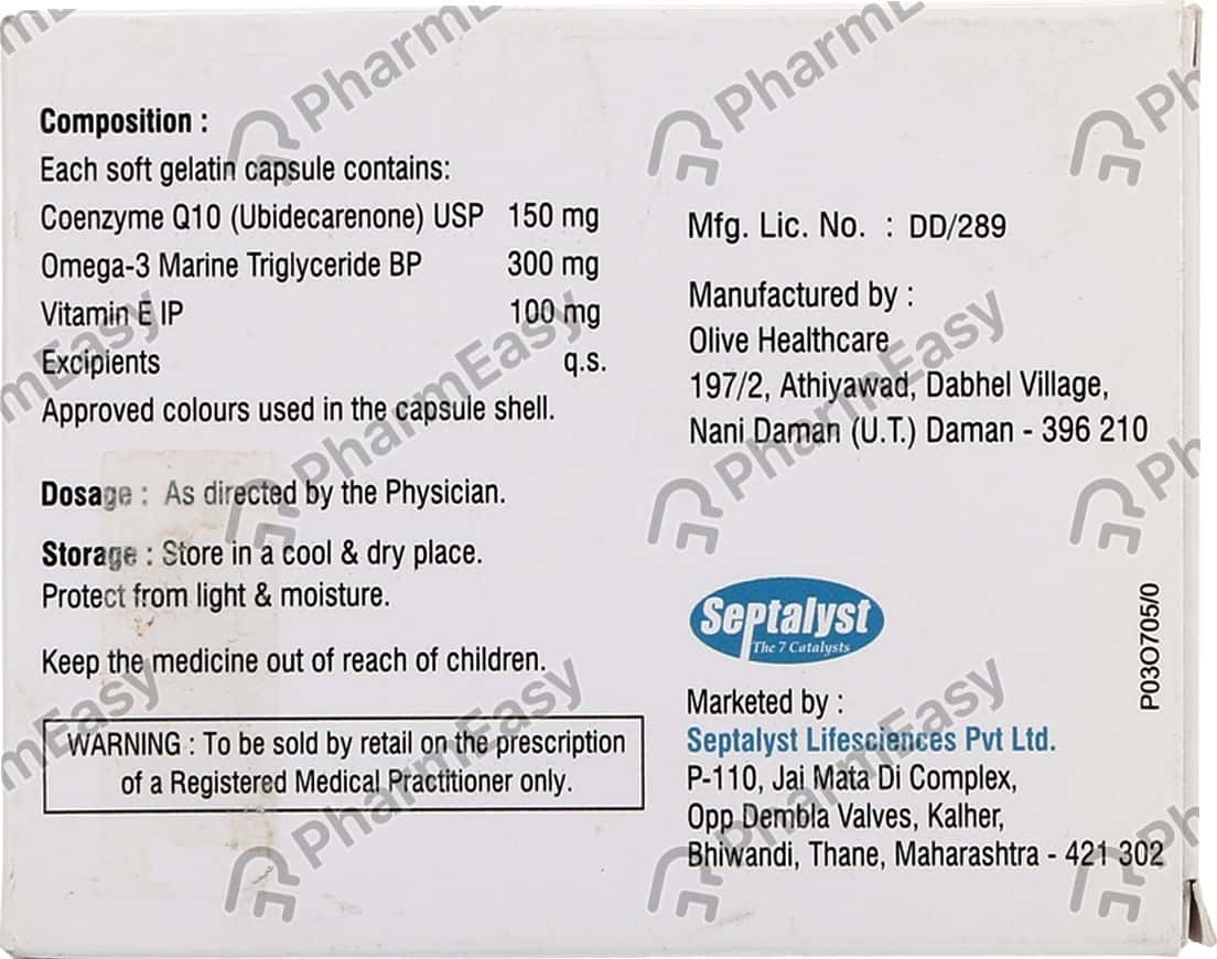 Buy Neuro Q 10 Strip Of 15 Capsules Online at Flat 15% OFF | PharmEasy