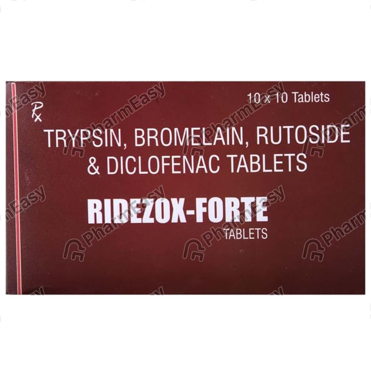 Ridezox Forte Strip Of 10 Tablets: Uses, Side Effects, Price & Dosage ...