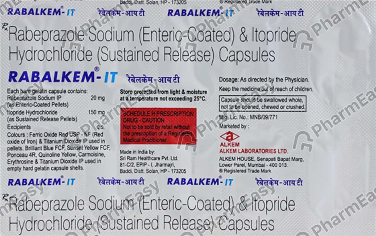 Rabalkem It 20/150 Mg Strip Of 10 Capsules: Uses, Side Effects, Price ...
