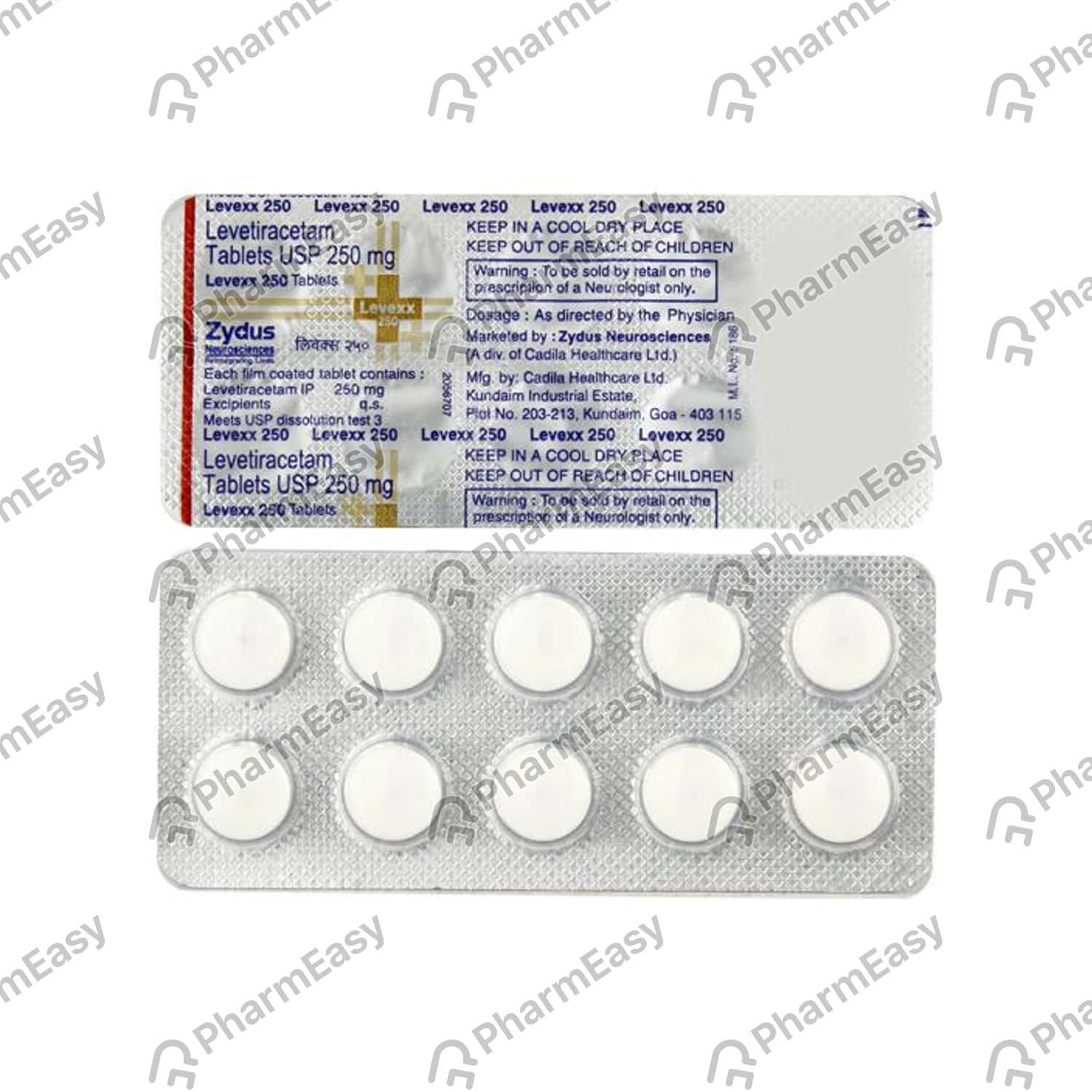 Levexx 250 MG Tablet (10): Uses, Side Effects, Price & Dosage | PharmEasy