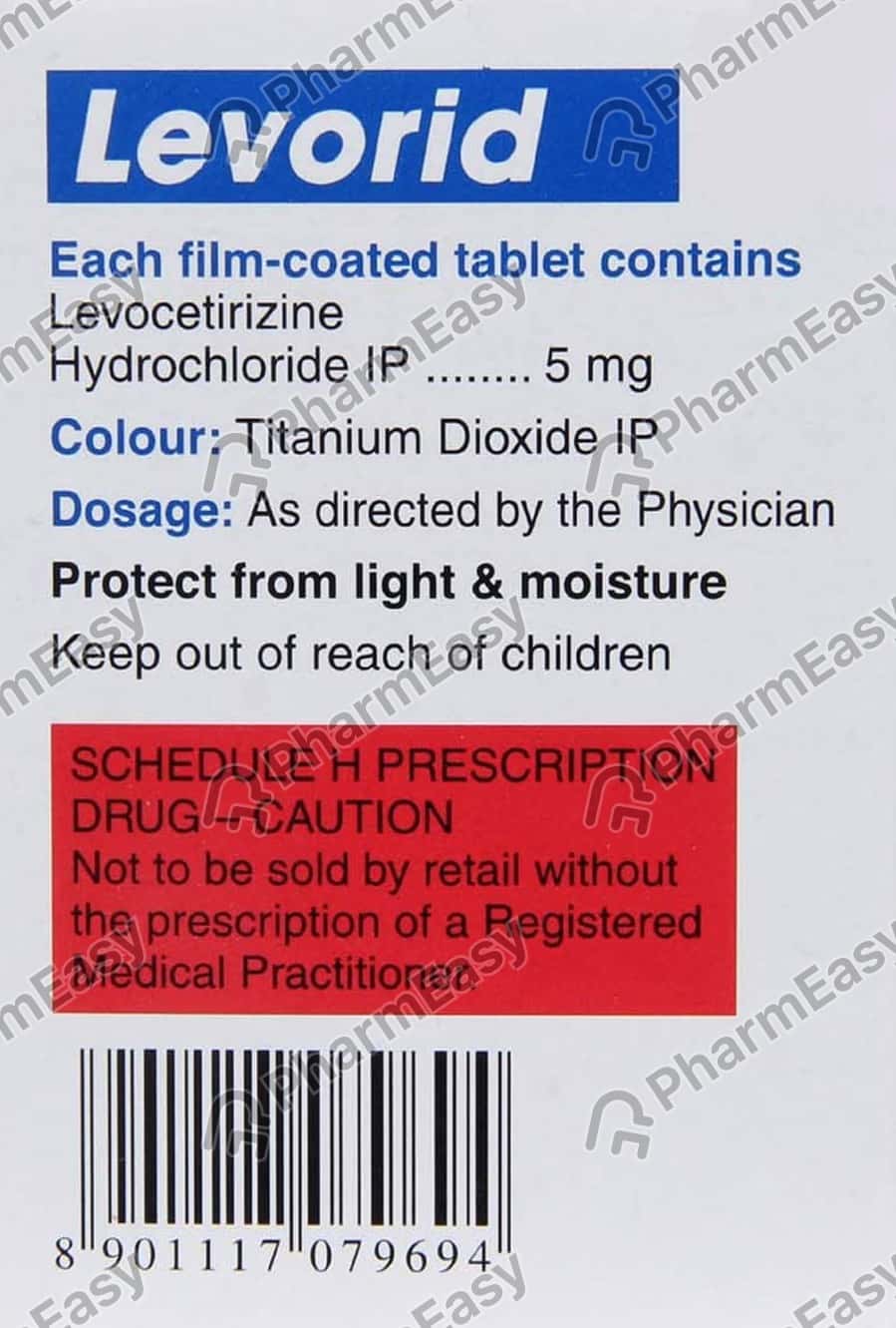 Levorid 5 MG Tablet (10): Uses, Side Effects, Price, Dosage ...