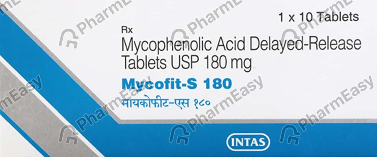 Mycofit S 180 MG Tablet (10): Uses, Side Effects, Price & Dosage ...