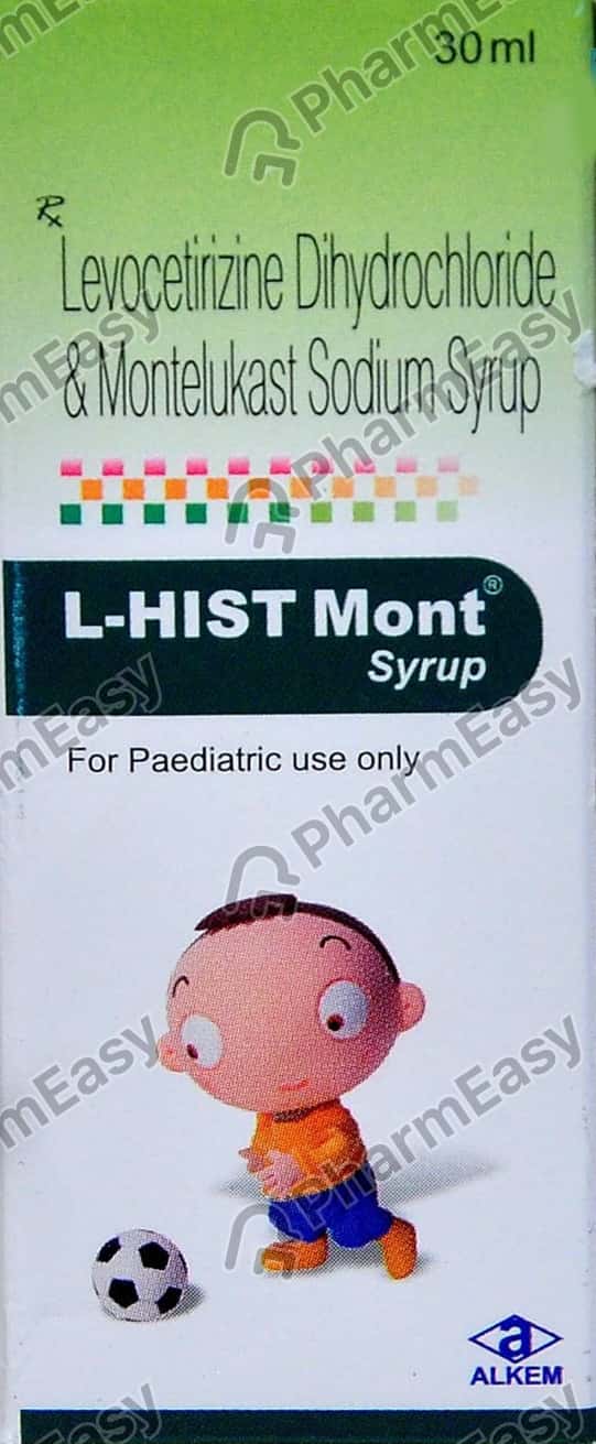 L Hist Mont Bottle Of 30ml Syrup: Uses, Side Effects, Price & Dosage ...