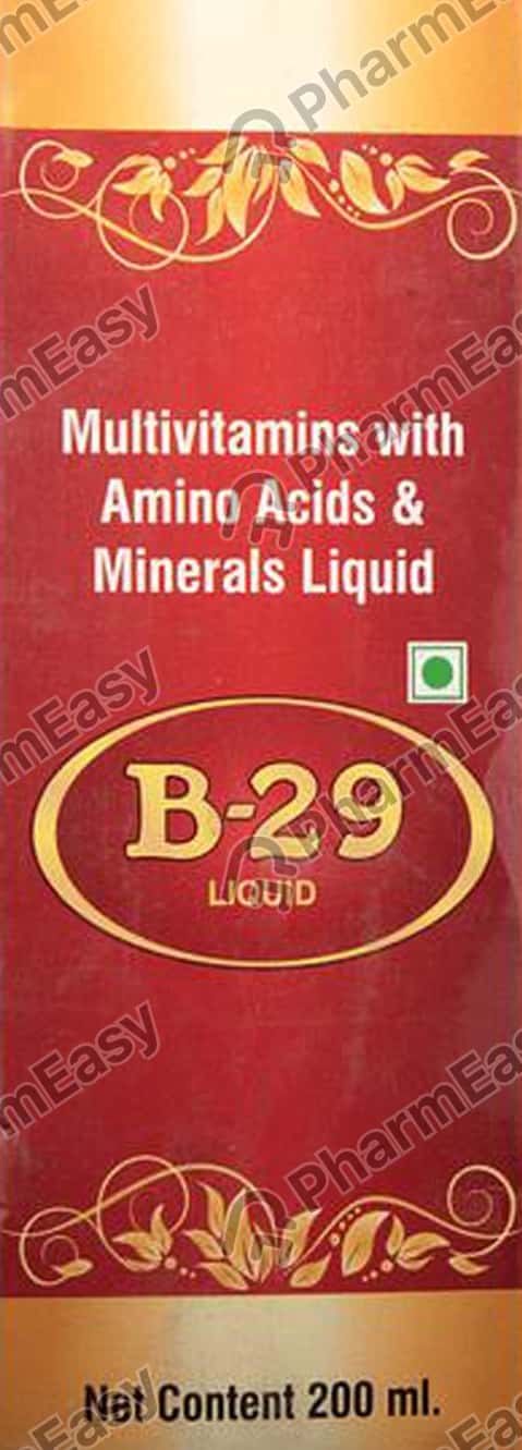 Buy B 29 Bottle Of 200ml Syrup Online at Flat 15% OFF | PharmEasy