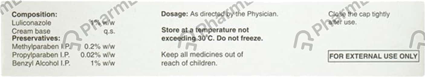 Lulican 1 % Cream (10): Uses, Side Effects, Price & Dosage | PharmEasy