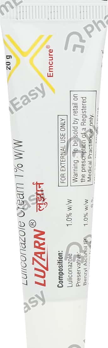 Luzarn 1 % Cream (20): Uses, Side Effects, Price & Dosage | PharmEasy