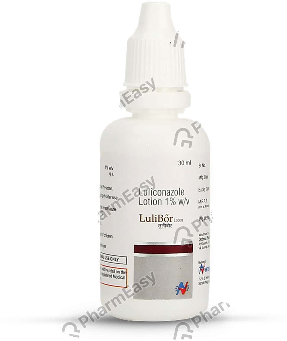Lulibor 1 %W/V Lotion (30): Uses, Side Effects, Price, Dosage ...
