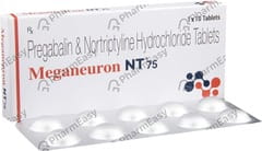 Meganeuron Nt 75 Mg Strip Of 10 Tablets: Uses, Side Effects, Price ...