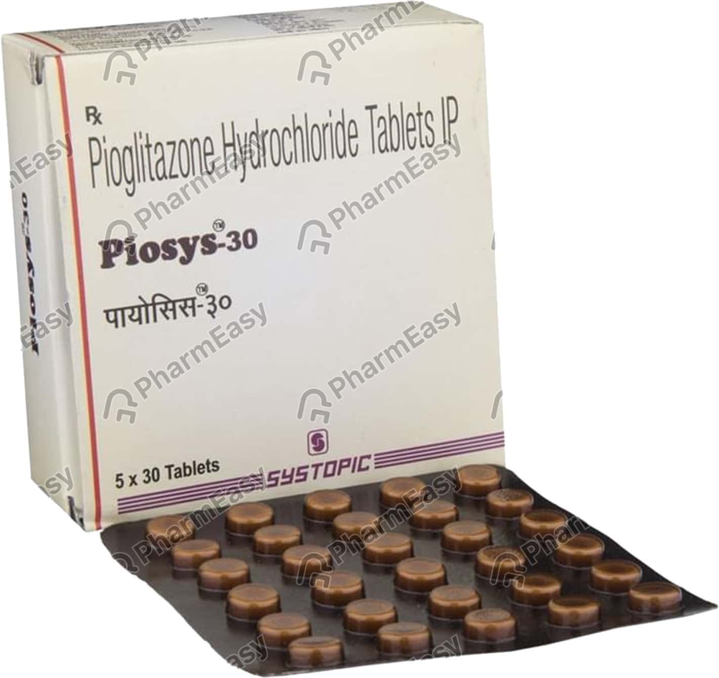 Buy Piosys 30 MG Tablet (30) Online at Flat 15% OFF | PharmEasy