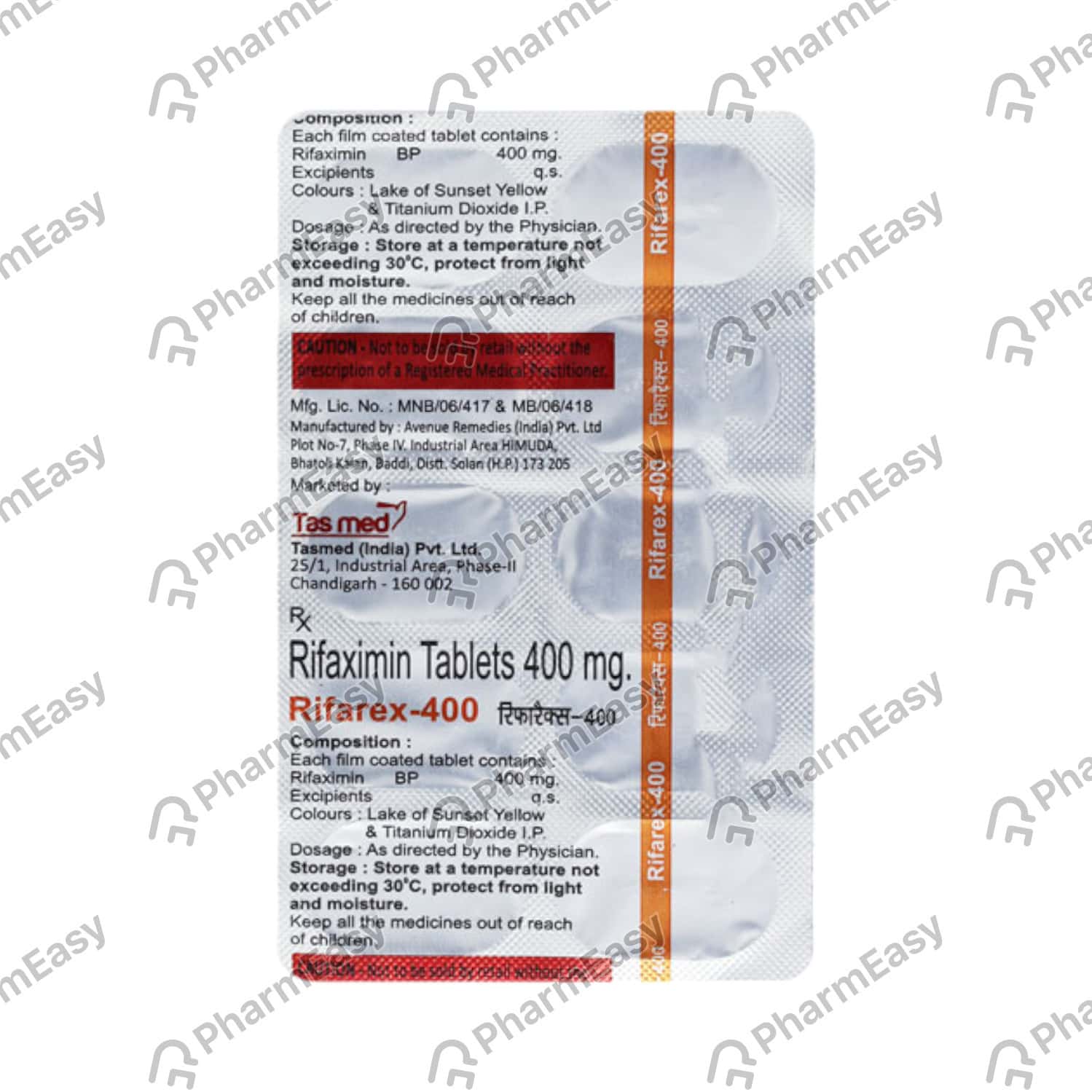 Rifarex 400 MG Tablet (10): Uses, Side Effects, Price & Dosage | PharmEasy