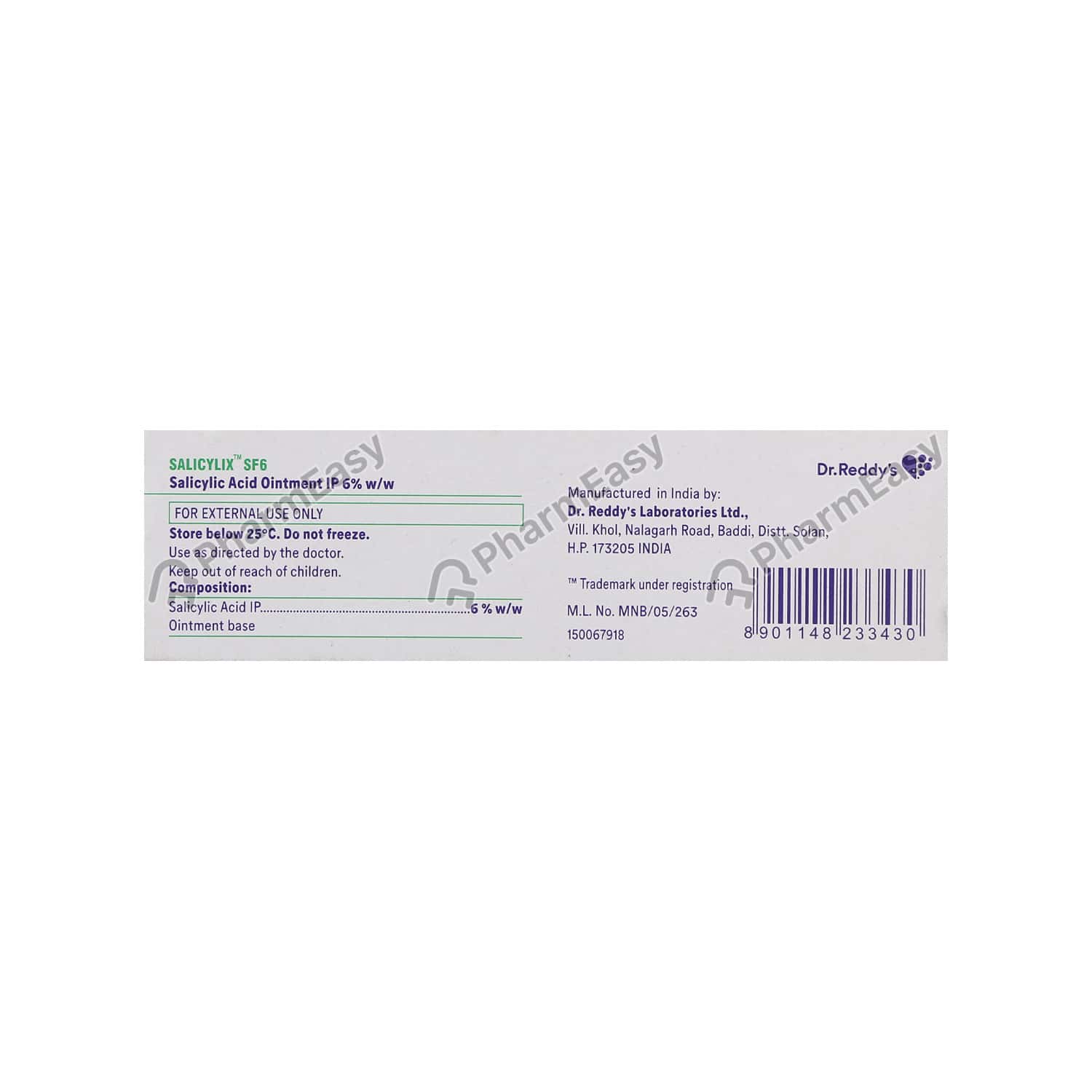 Buy Salicylix Sf 6 % Cream (50) Online at Flat 18% OFF* | PharmEasy