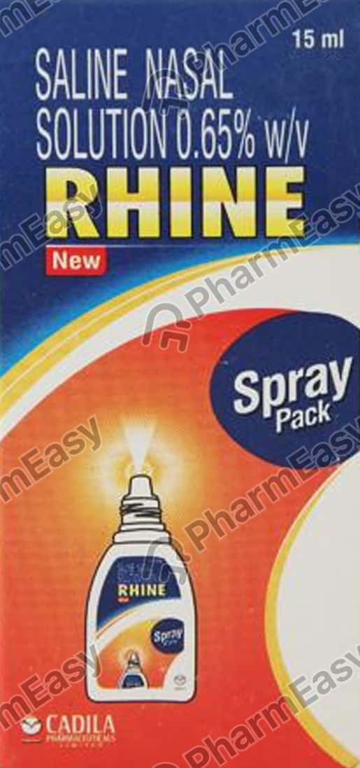 Rhine 0.65 % Nasal Spray (15): Uses, Side Effects, Price & Dosage ...