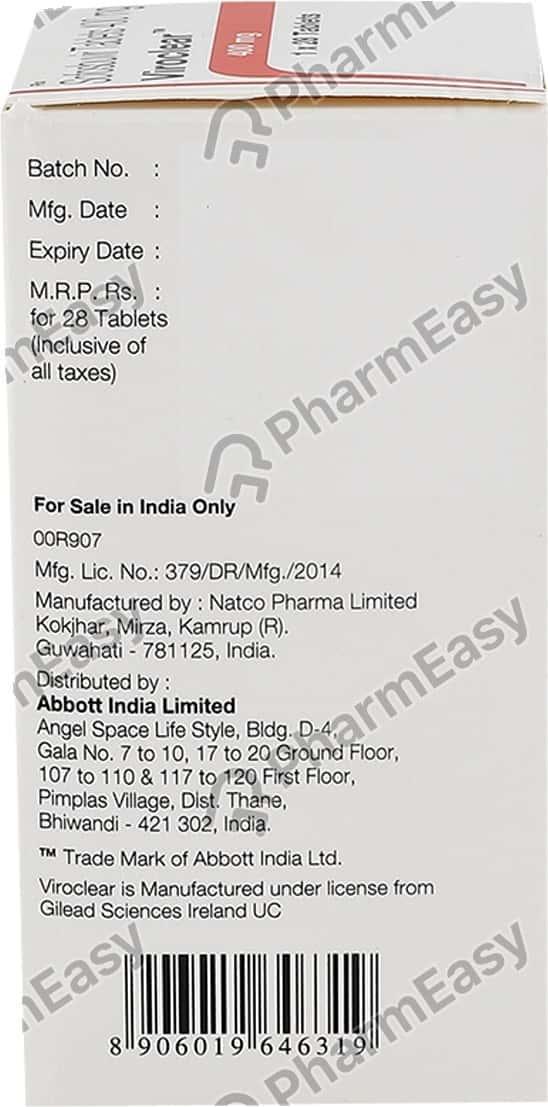 Buy Viroclear 400 MG Tablet (28) Online at Flat 15% OFF | PharmEasy