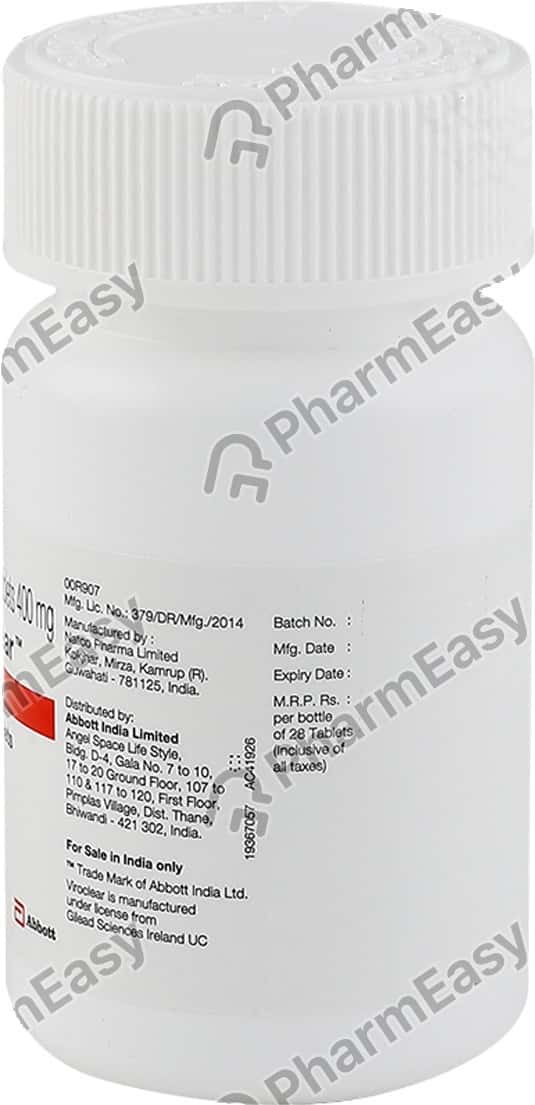 Buy Viroclear 400 MG Tablet (28) Online at Flat 15% OFF | PharmEasy