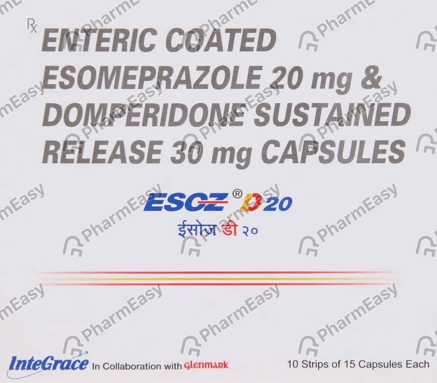 Neksium D 20mg Capsule 10'S: Uses, Side Effects, Price, Dosage ...