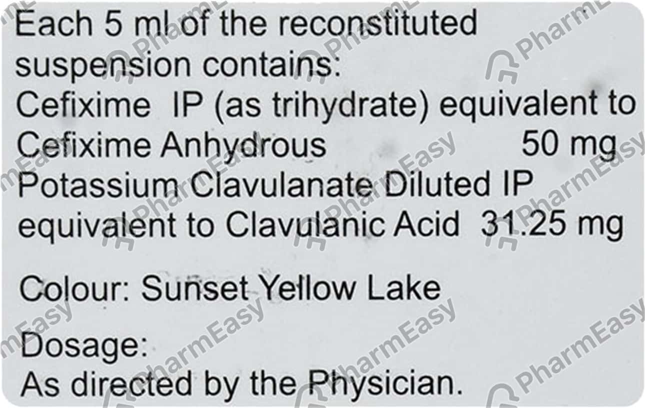 Buy Cefolac Cv 50/31.25 Mg Oral Suspension 30 Ml Online at Flat 15% OFF ...