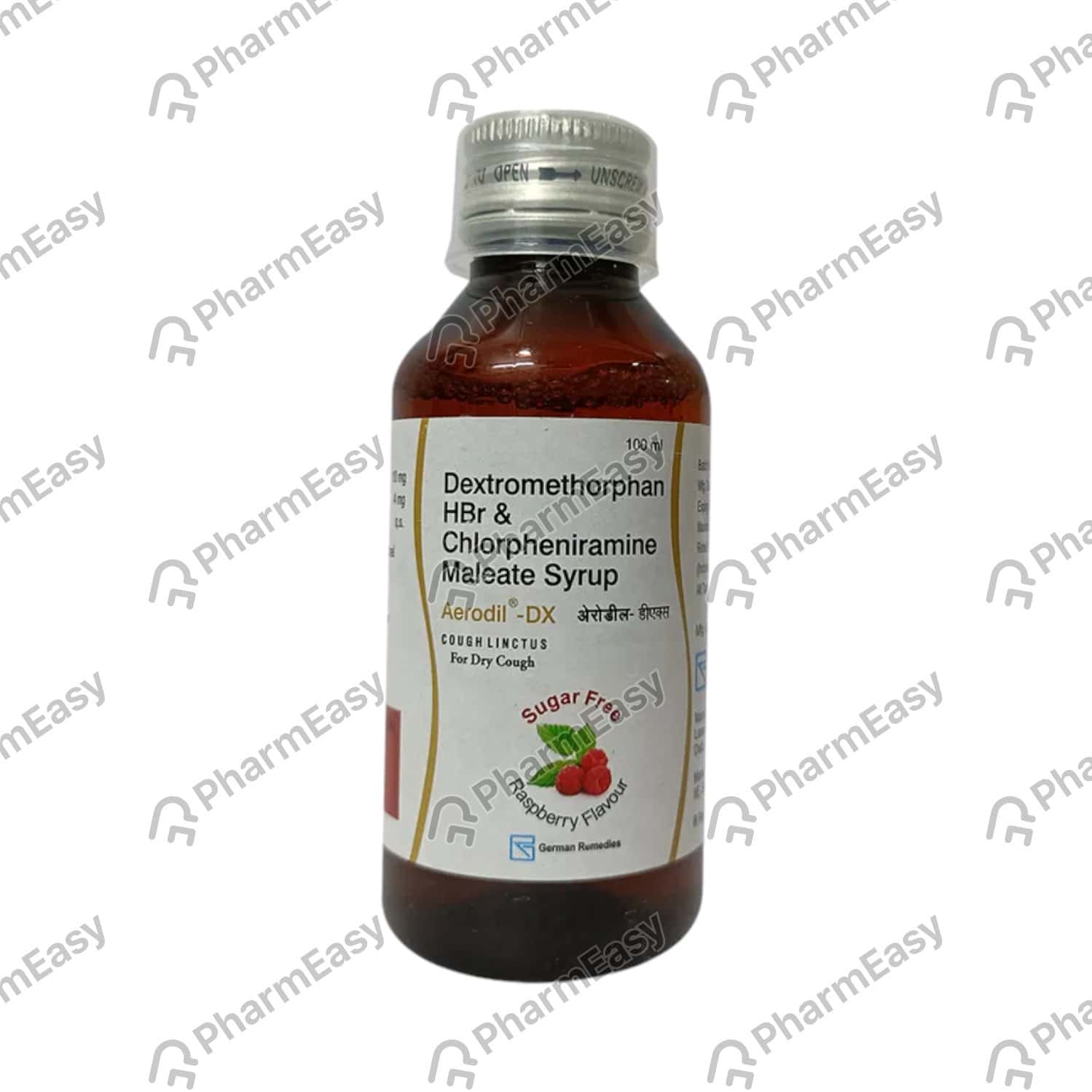 Aerodil Dx Raspberry Flavour Sugar Free Bottle Of 100ml Syrup: Uses ...