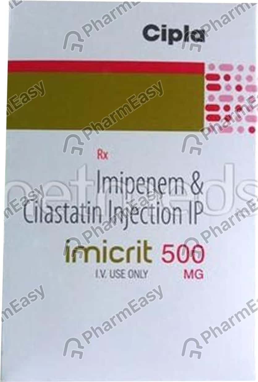 Imicrit 500mg Dry Vial Of 1 Powder For Injection: Uses, Side Effects ...