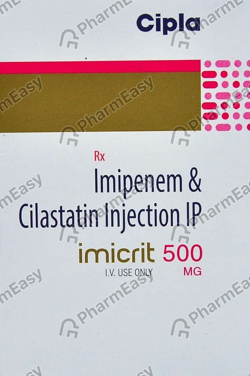Imicrit 500mg Dry Vial Of 1 Powder For Injection: Uses, Side Effects ...
