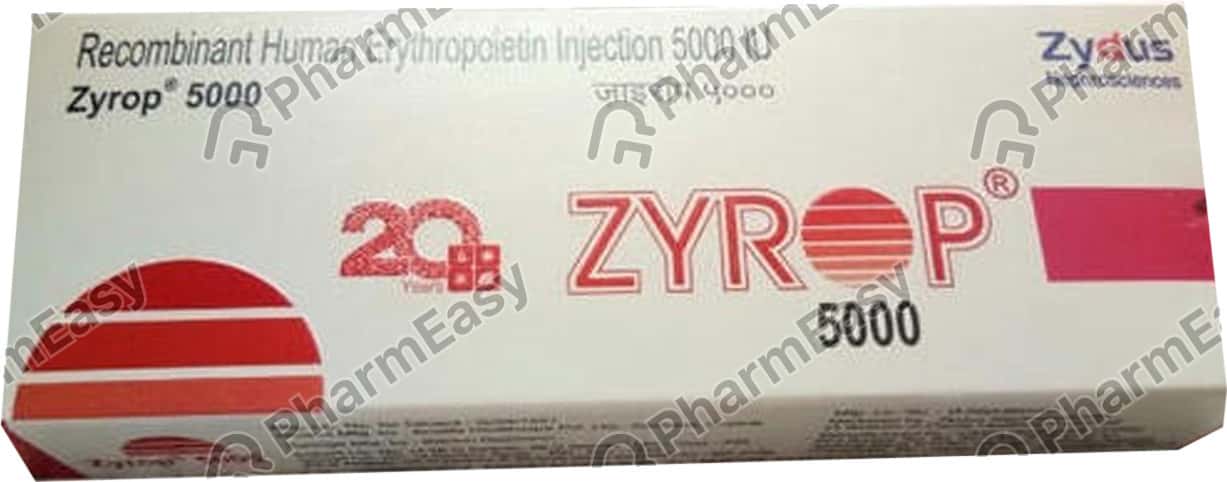 Zyrop 5000 IU Powder For Injection (1): Uses, Side Effects, Price ...