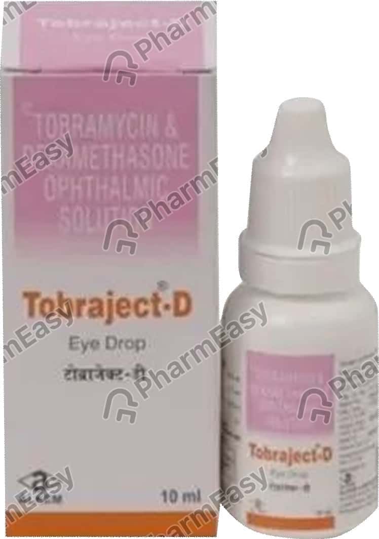 Tobraject D Bottle Of 10ml Eye Drops: Uses, Side Effects, Price & Dosage | PharmEasy
